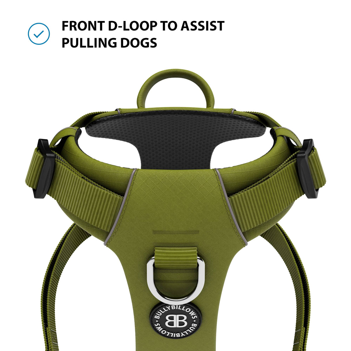 Air Harness | Anti-Pull & With Handle - Olive Green – BullyBillows