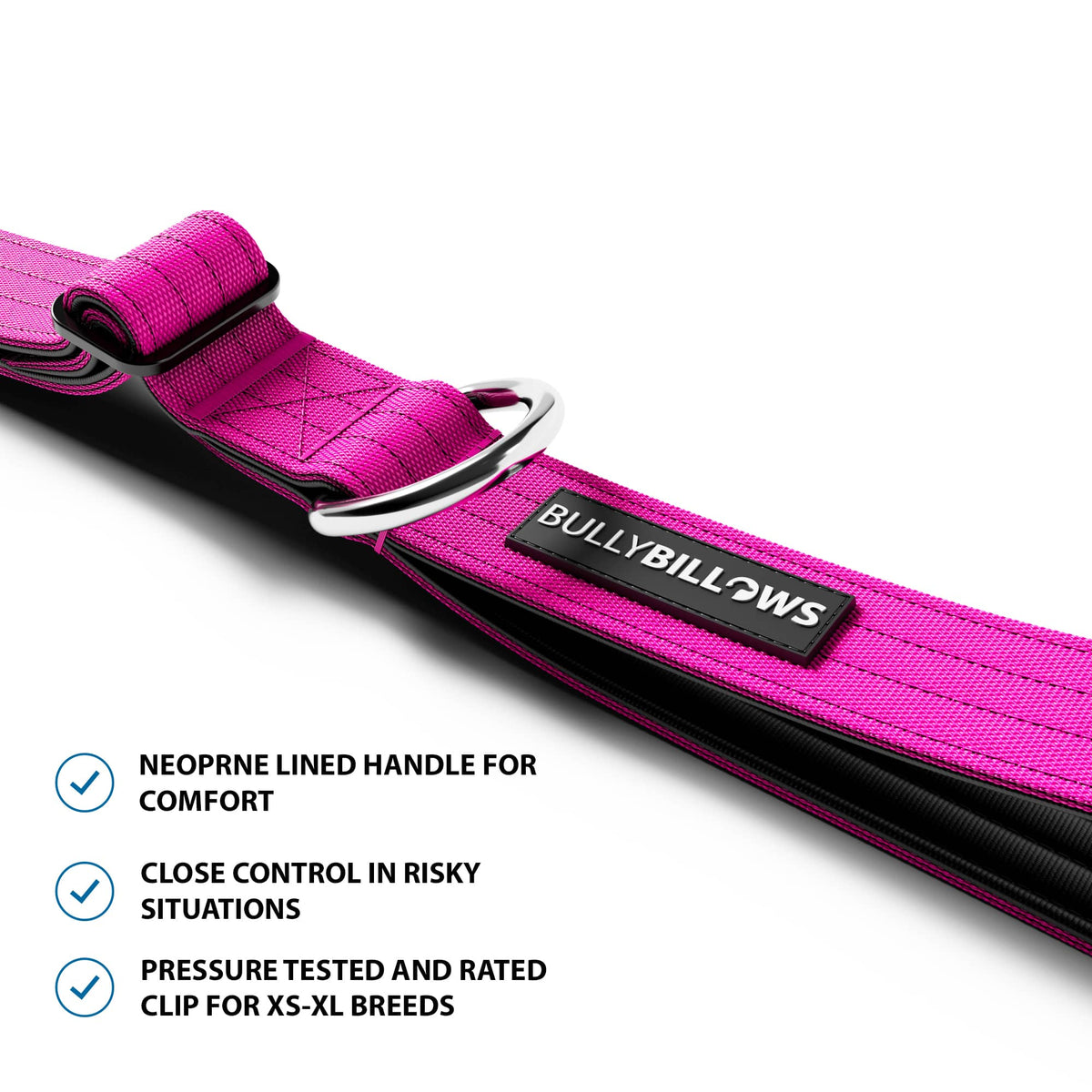 Adjustable Combat® Traffic Lead - Magenta – BullyBillows