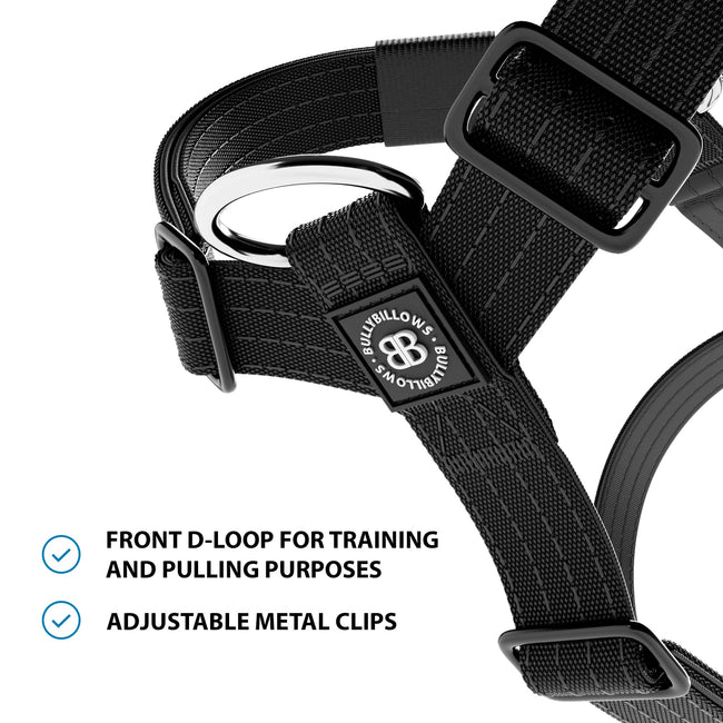 Mini Training Anti Pull TRI-Harness® | Small Breeds - Black – BullyBillows